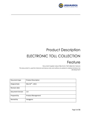 Electronic Toll Collection | PDF