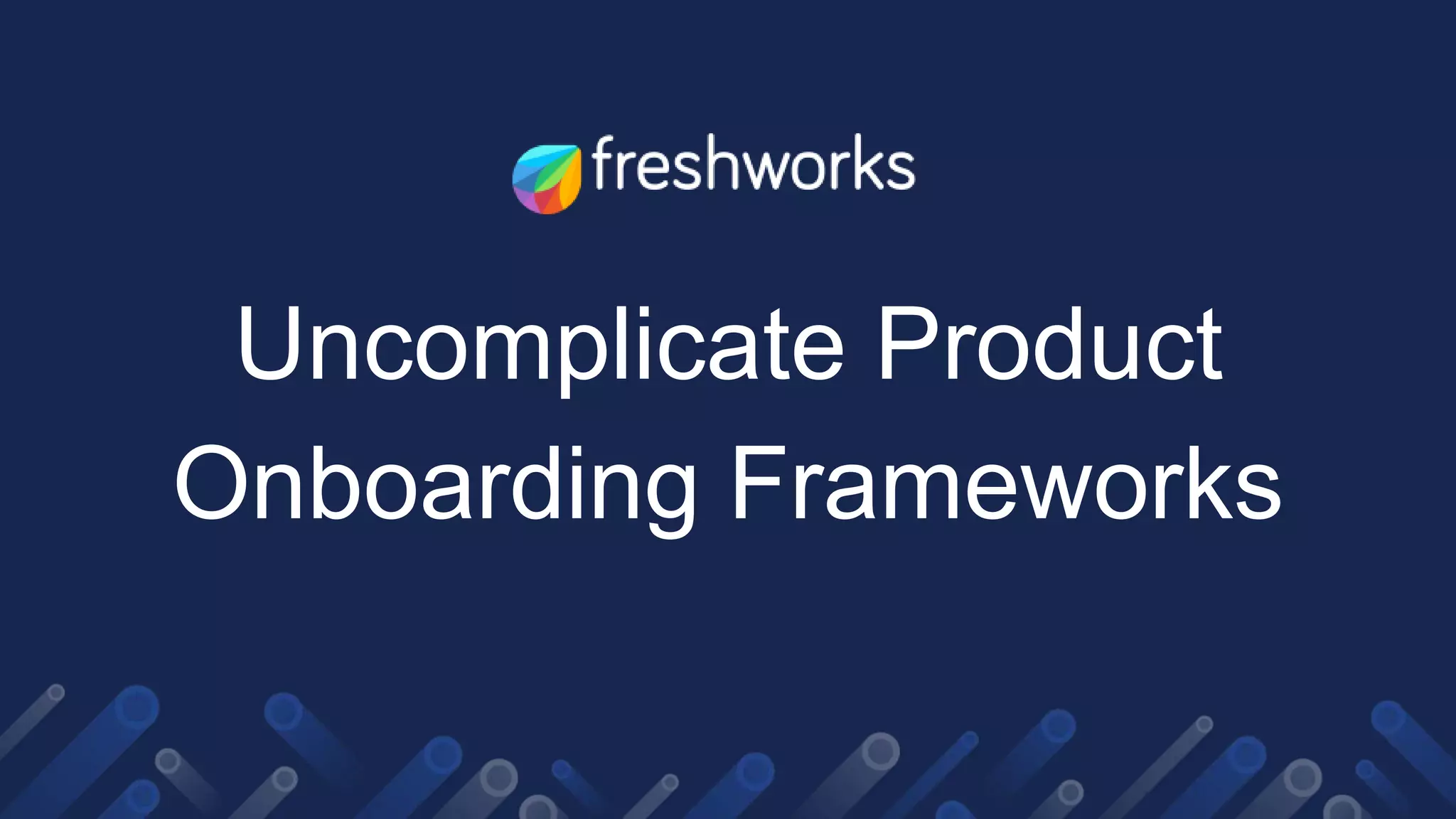Product onboarding framework | PPTX