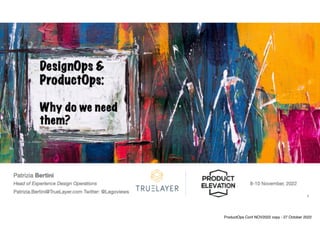 DesignOps and ProductOps: why do we need them? | PPT