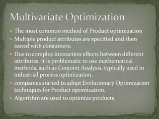 Product optimization.ppt