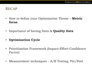 Webinar Product optimization | PPTX | Business | Business and Finance