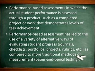 Product oriented performance based assessment | PPTX