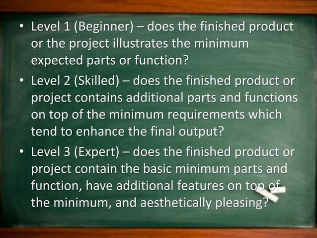 Product oriented performance based assessment | PPTX | Educational ...