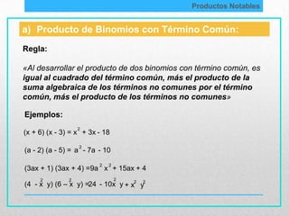 Productos notables | PPTX