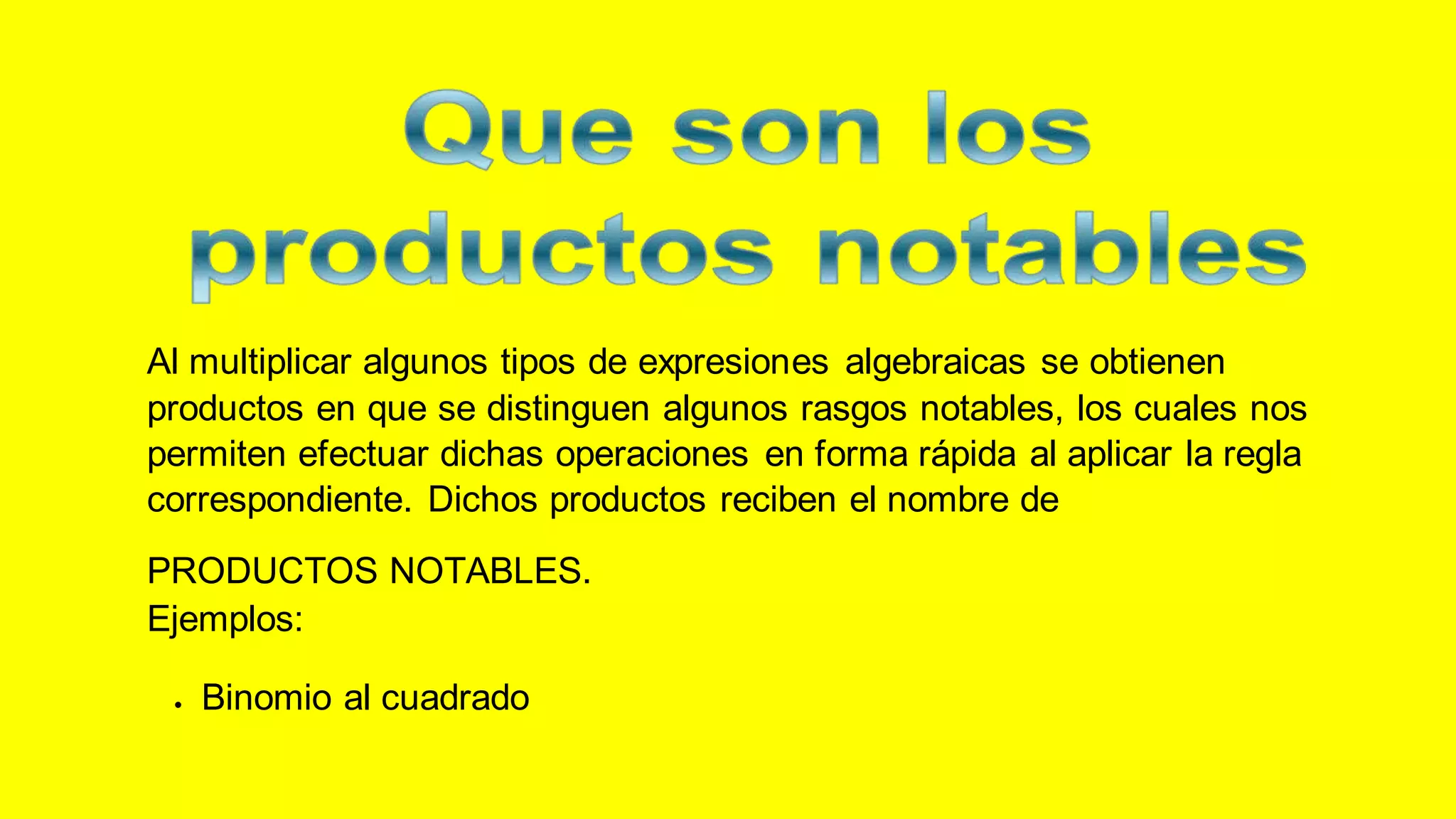 Productos notables | DOCX
