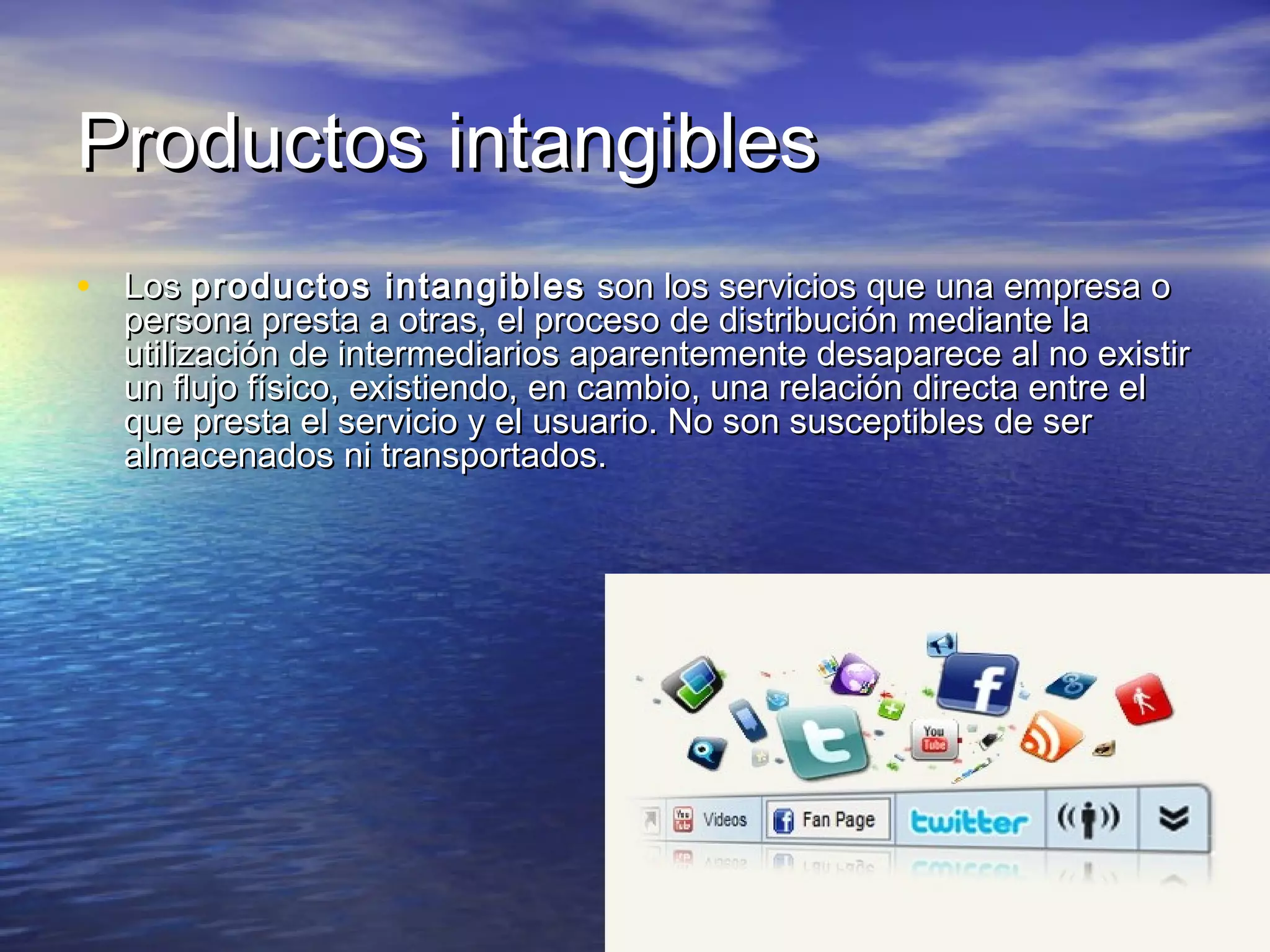 Productos tangibles e intangibles | PPT