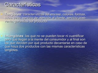 Productos tangibles e intangibles | PPT