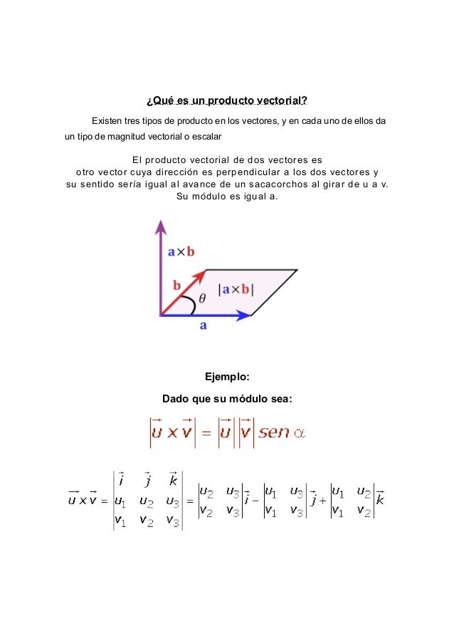 Producto Vectorial