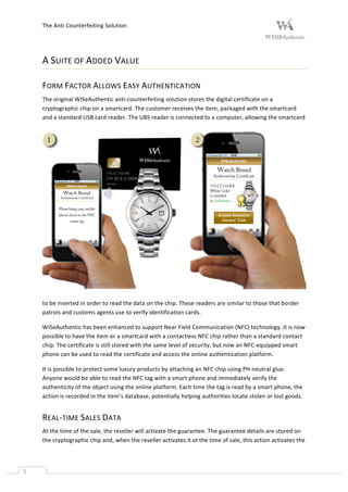 WISeAuthentic Product Overview Brochure | PDF