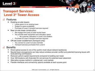 Level 3 Product Overview | PPT