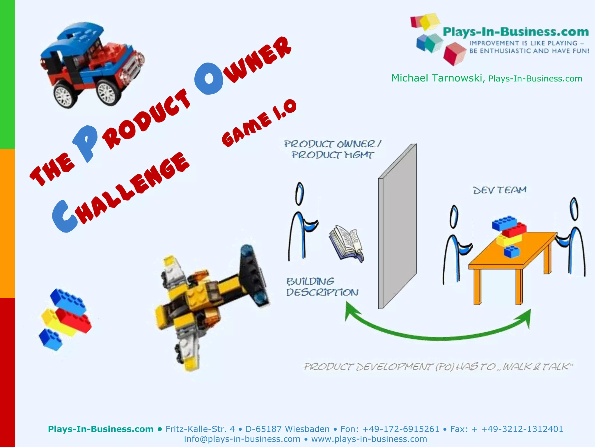 Product Owner Challenge game | PPTX