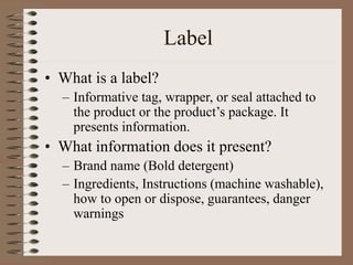 Product Packaging and Labeling.ppt