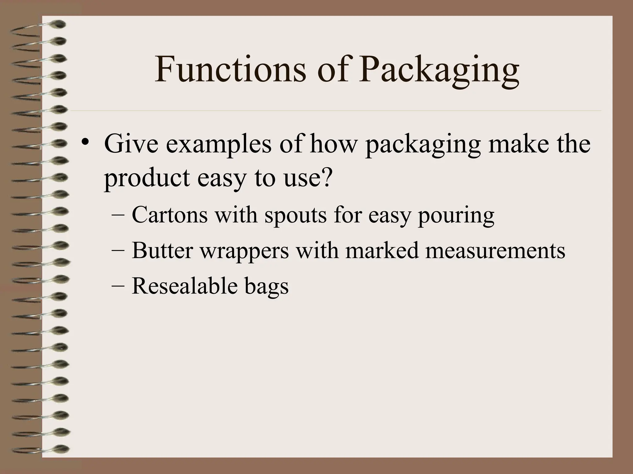 Product Packaging and Labeling detail explanation about the packaging ...