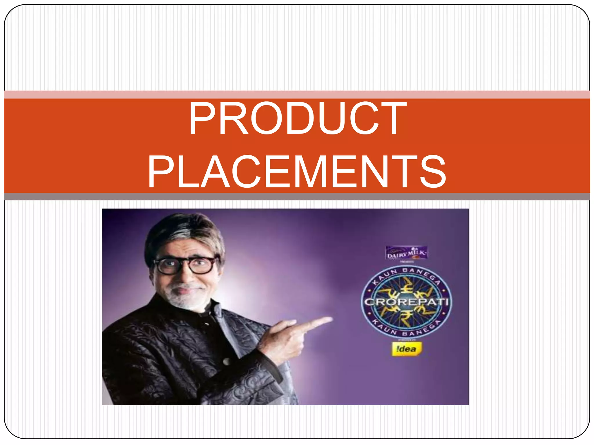 Product placements | PPT