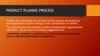 Product planning | PPTX