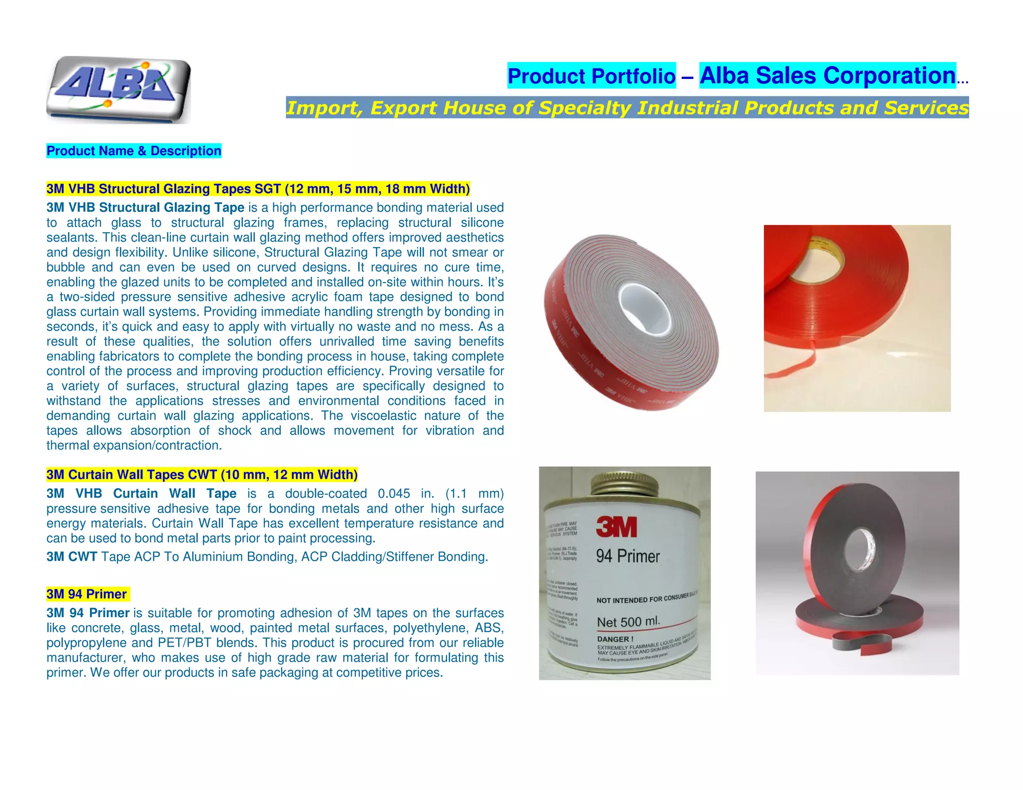 Product portfolio – alba sales corporation | PDF