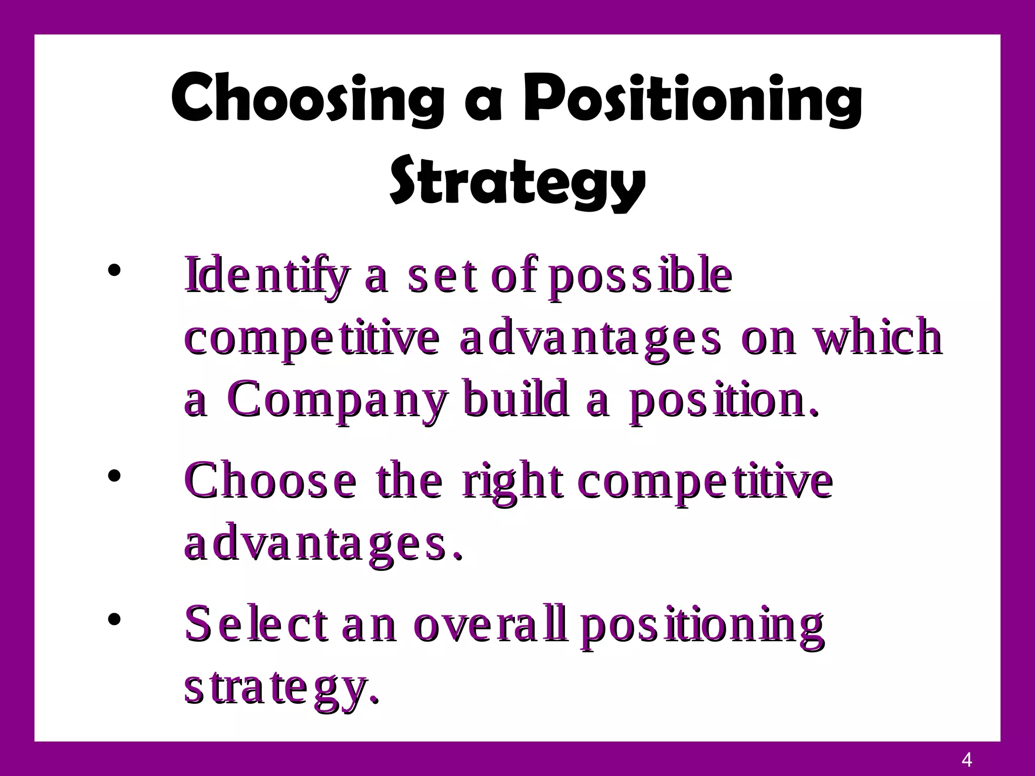 Product positioning | PPT