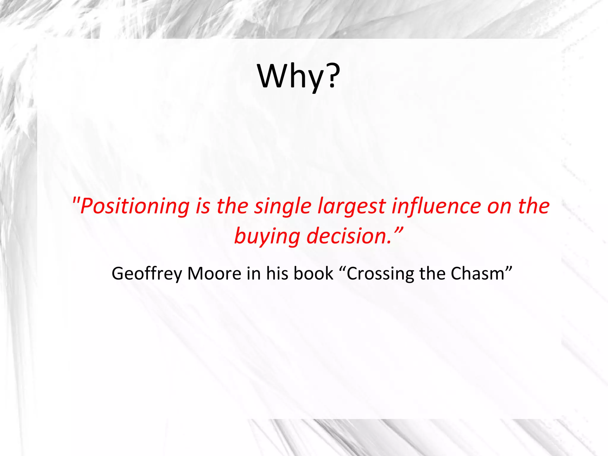 Product positioning | PPT