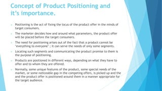 Product positioning & competitive advantage | PPTX