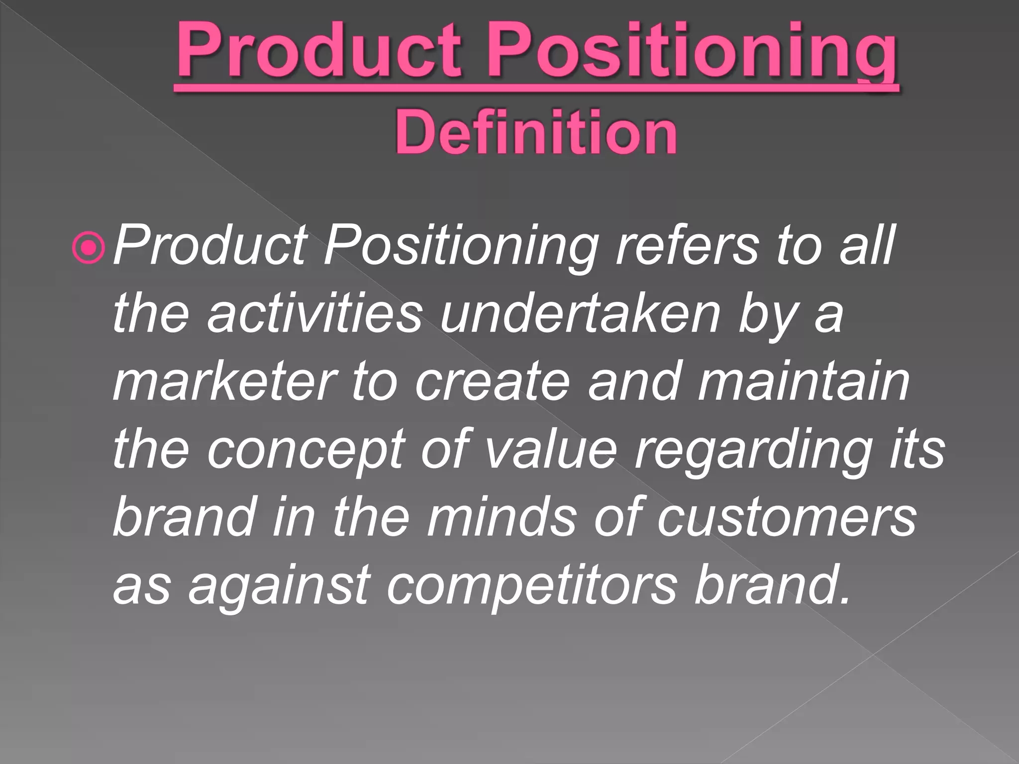 ppt on Product positioning, product line, product line decisions | PPTX