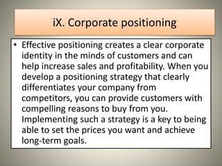 Product positioning strategies | PPTX