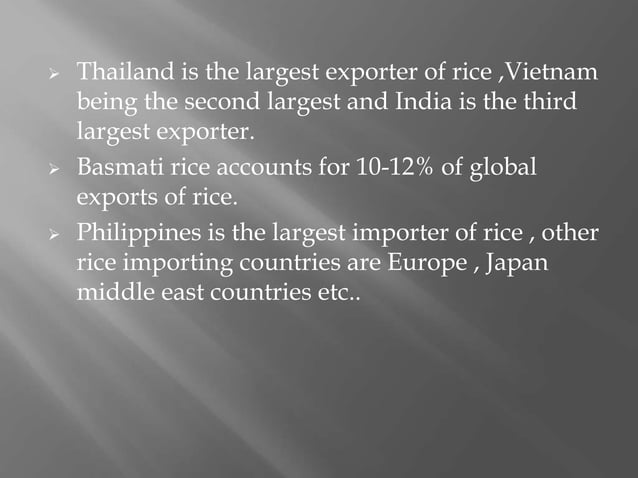 Product presentation basmati rice export | PPTX