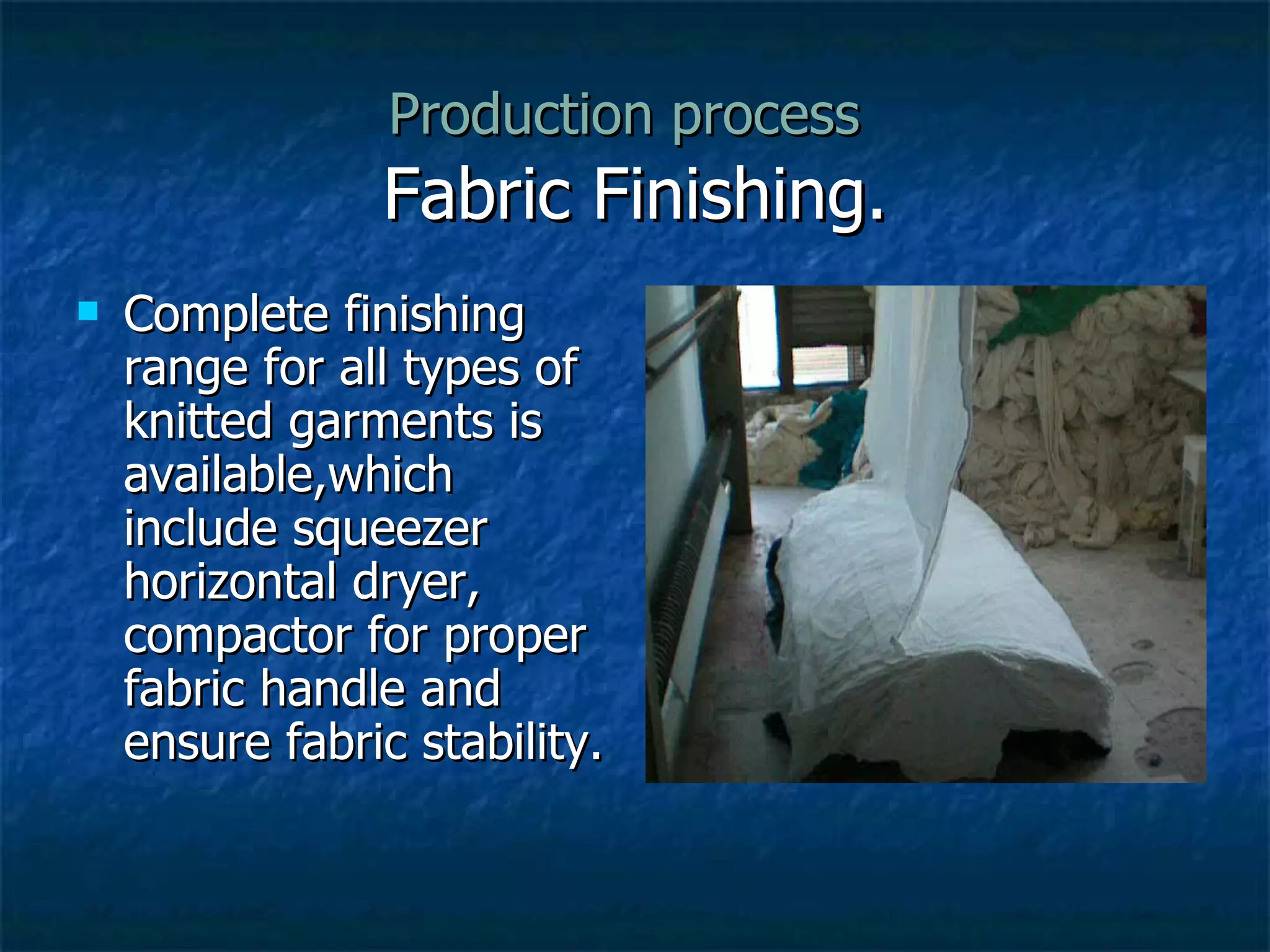A Complete Product Process of a Knitwear Garment | PPT