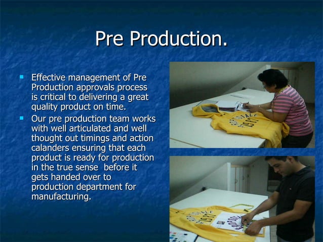 A Complete Product Process of a Knitwear Garment | PPT