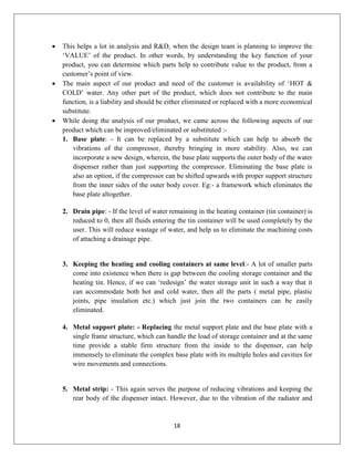 Product process design & development water cooler | DOCX