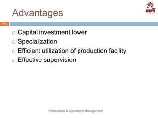 Product & Process Layouts | PPTX