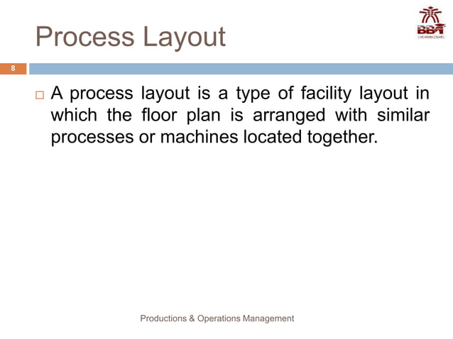 Product & Process Layouts | PPTX