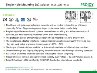 Projoy DC Isolator and DC Switch Product profolios | PPT