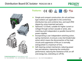 Projoy DC Isolator and DC Switch Product profolios | PPT