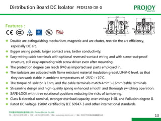 Projoy DC Isolator and DC Switch Product profolios | PPT