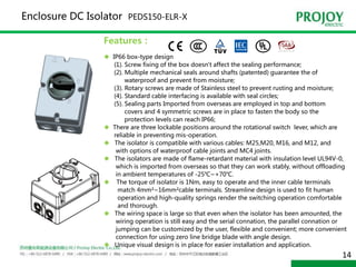 Projoy DC Isolator and DC Switch Product profolios | PPT