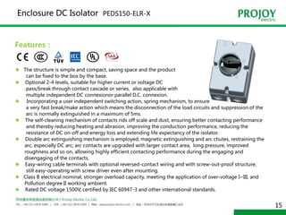 Projoy DC Isolator and DC Switch Product profolios | PPT