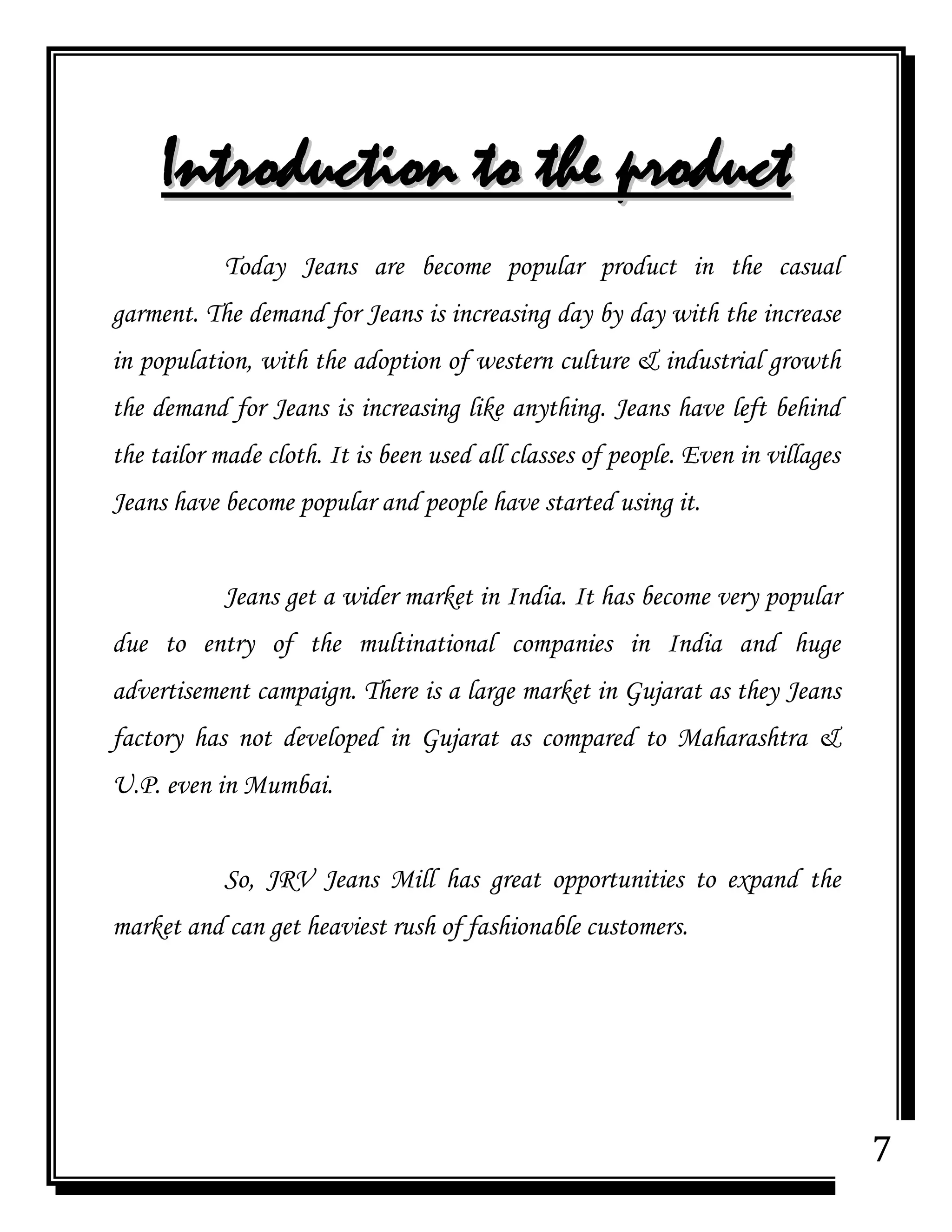 Product project report | DOCX