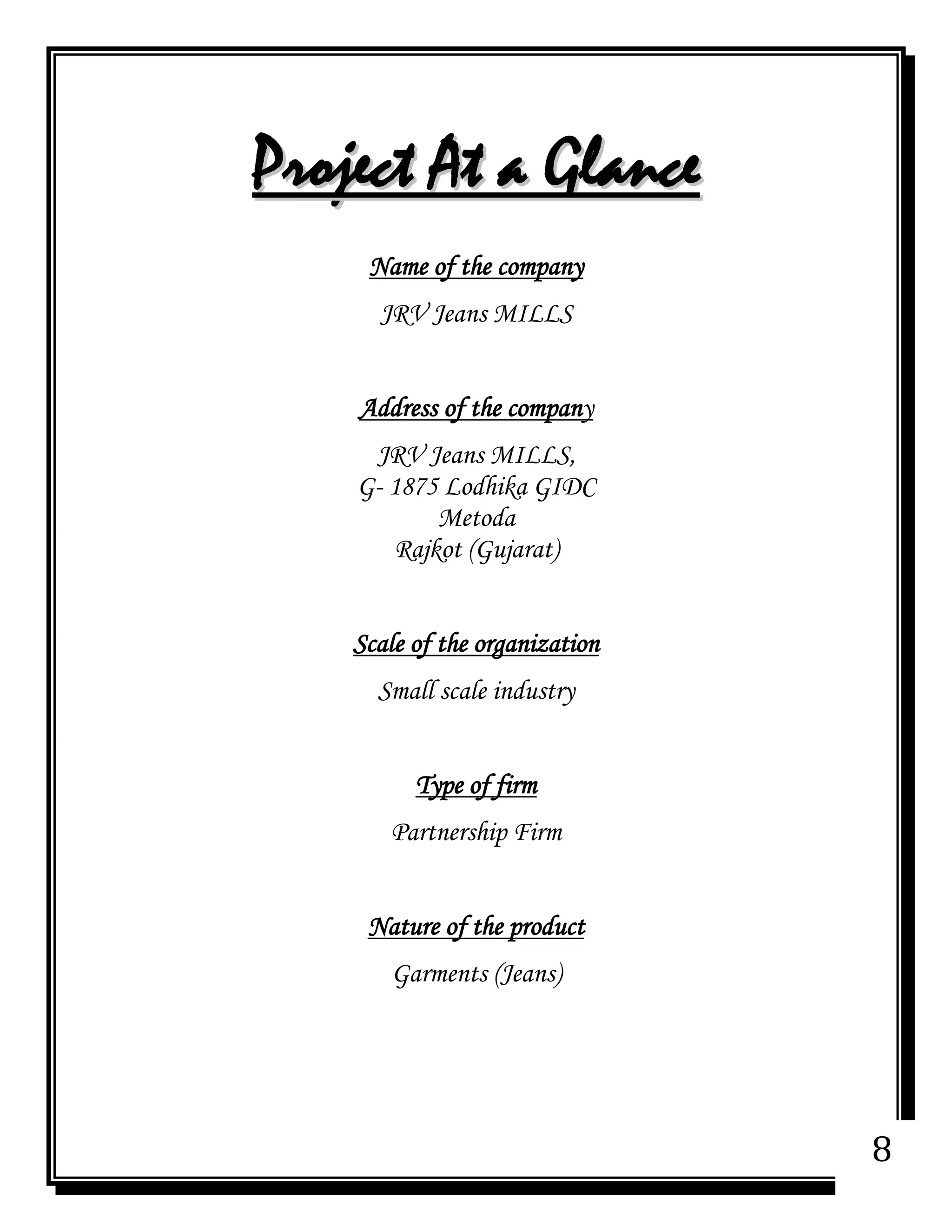 Product project report | DOCX