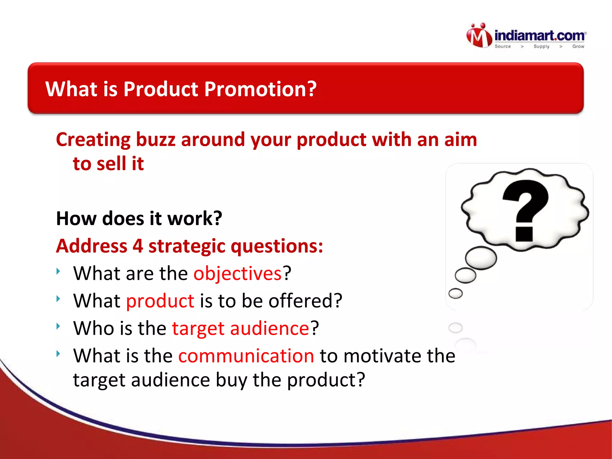 Product Promotion Strategy | PPT