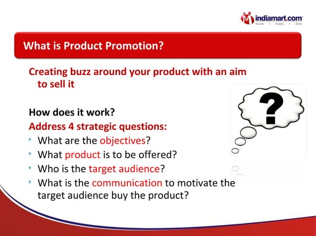 Product Promotion Strategy | PPT
