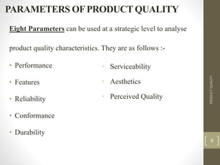 Product Quality | PPTX