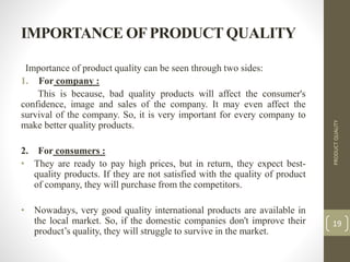 Product Quality | PPTX