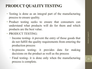 Product Quality | PPTX