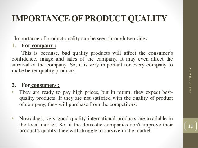 What Is Product Quality Definition Meaning Importance