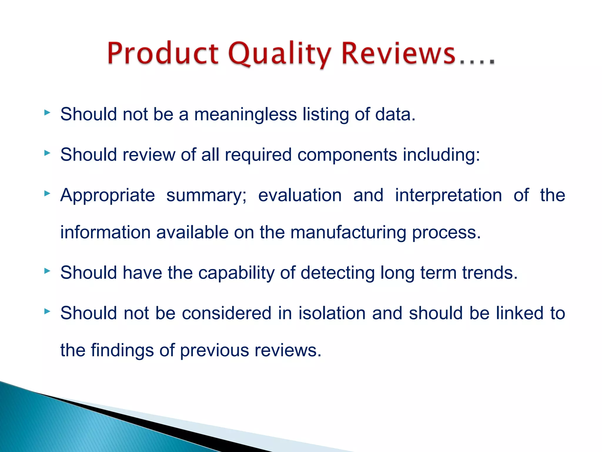 Product quality review | PPT