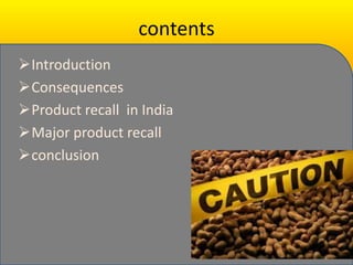 Product Recall | PPTX