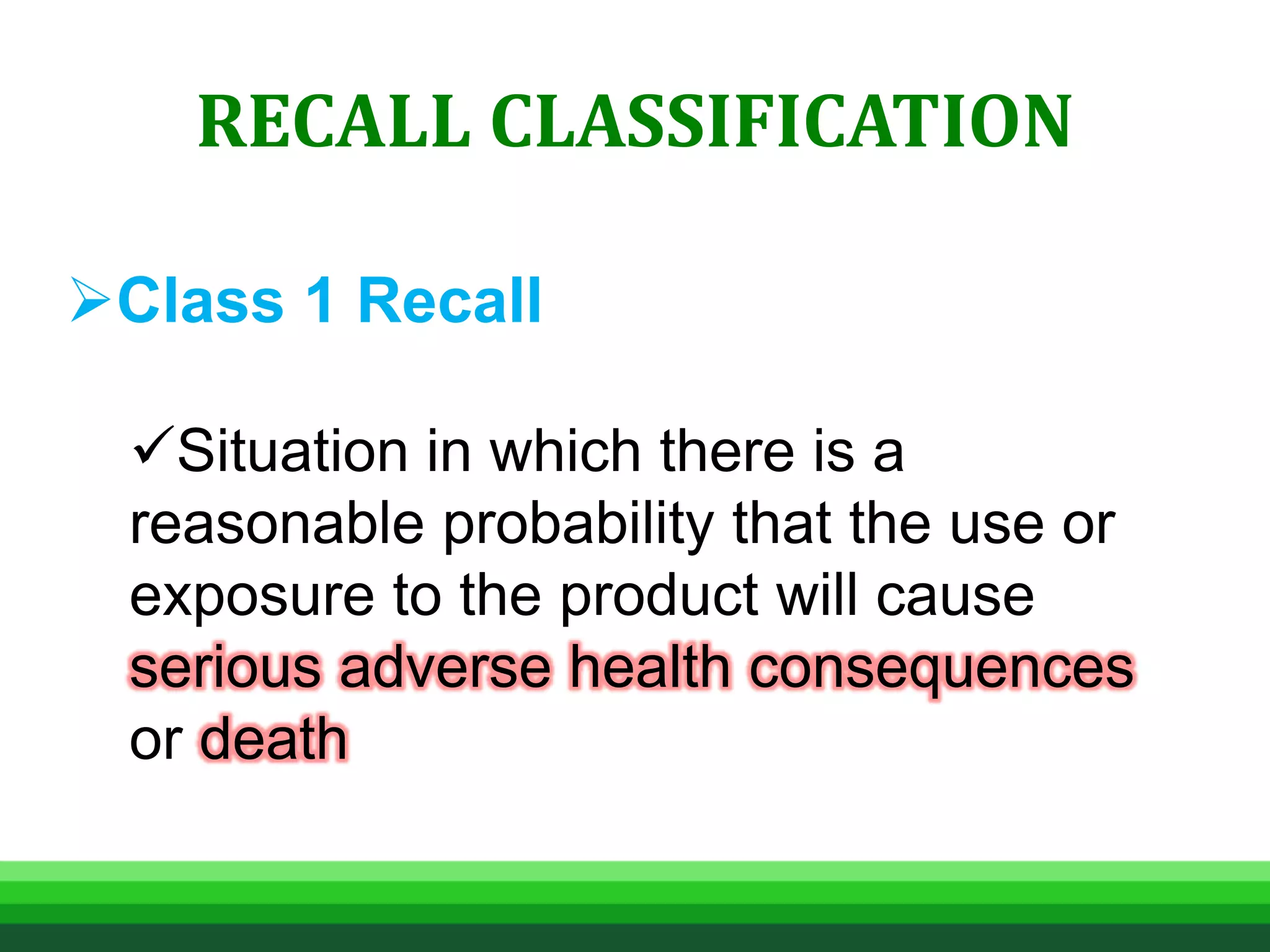 Product recall overview | PPTX
