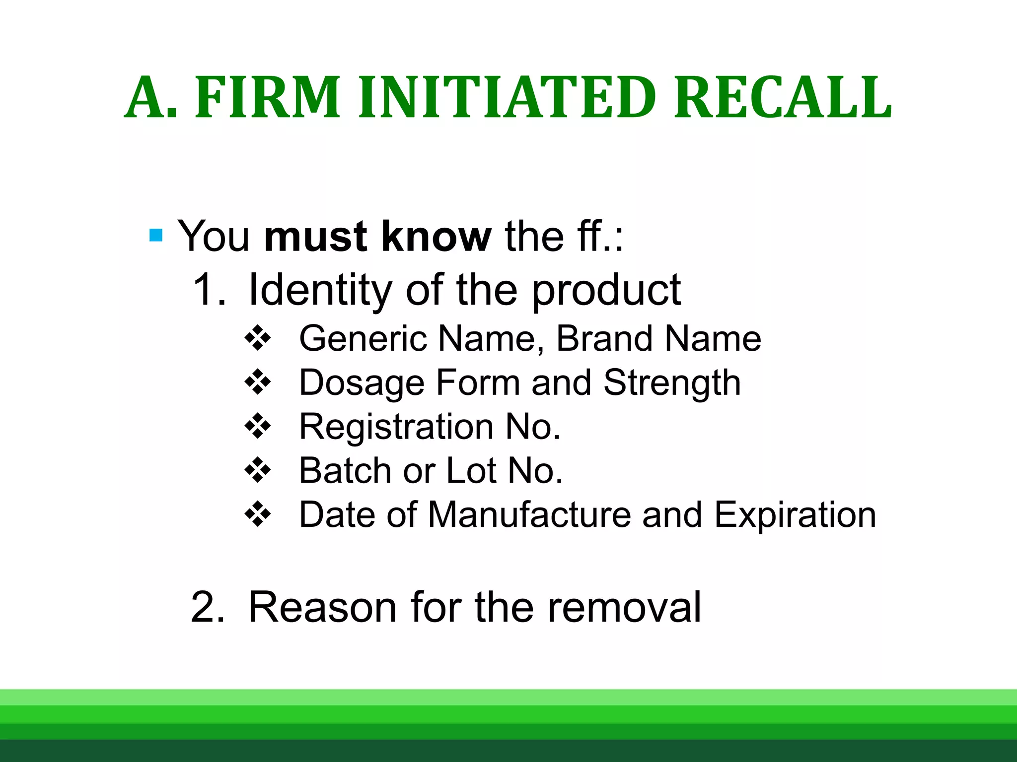 Product recall overview | PPTX