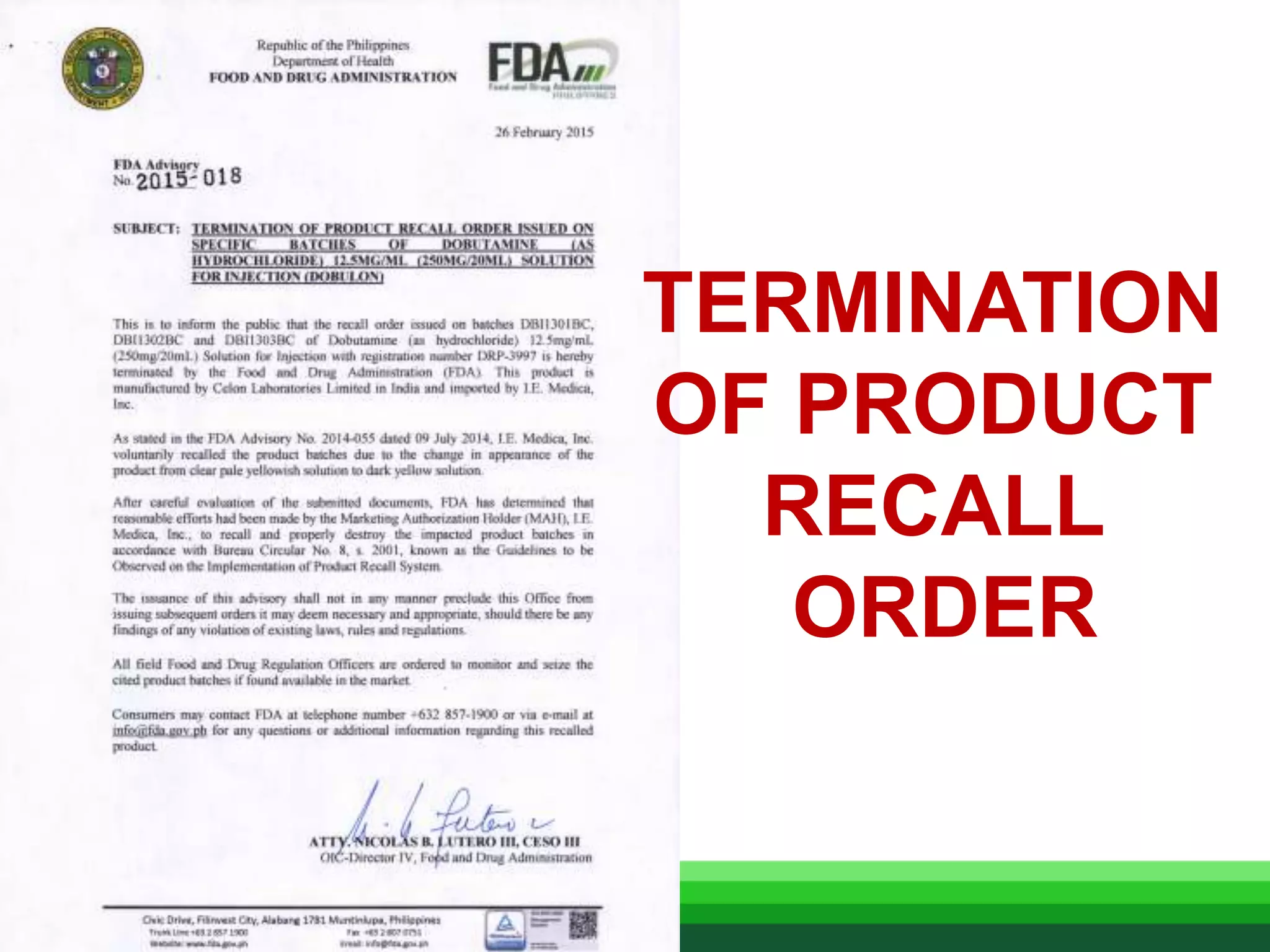 Product recall overview | PPTX