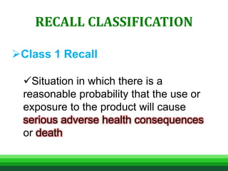 Product recall overview | PPTX